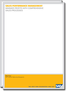 SAP - Sales Performance Management - Microsite